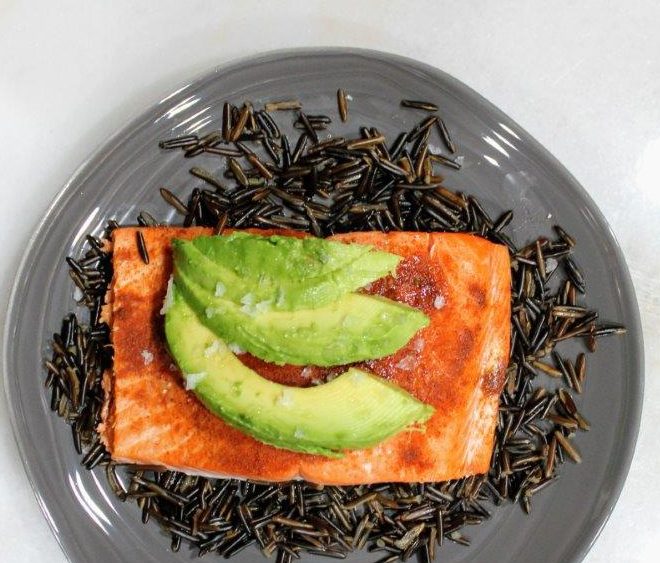 Simple Spiced Wild Alaskan Salmon over Wild Rice — Pearls and Sneakers